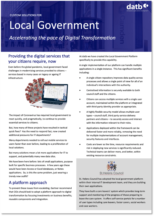 Use cases for Local Government